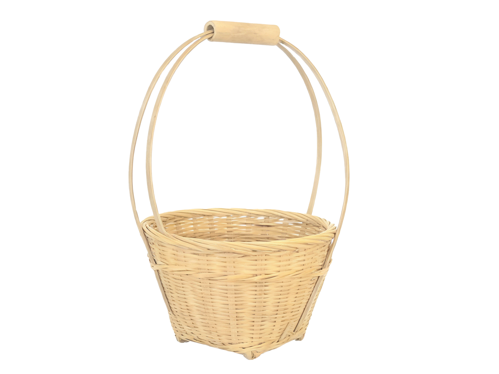 Small Bamboo Basket with Handle for Gifts | Mini Woven Flower & Decor ...